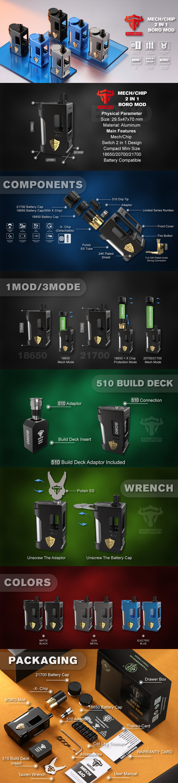 Tauren Mech Boro Mod with × Chip